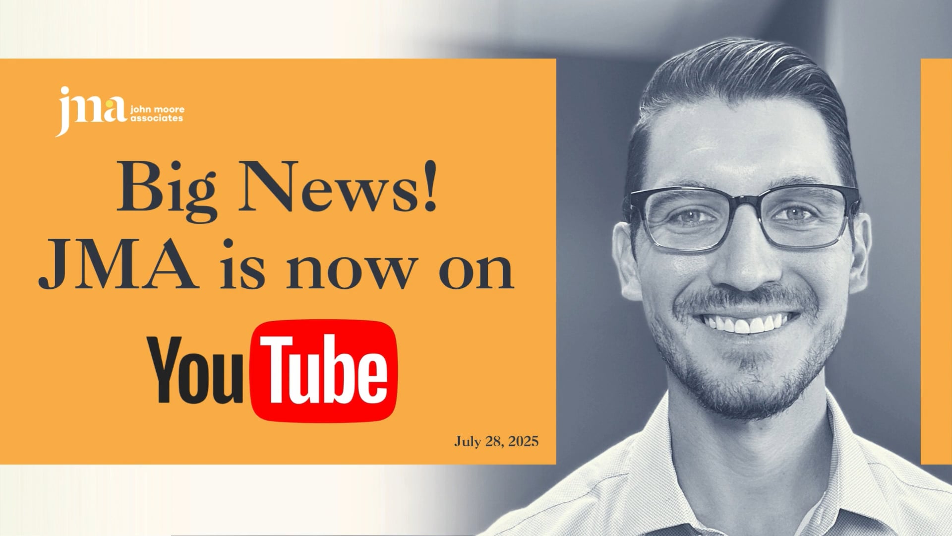JMA is Now on YouTube Video | July 28, 2025 | JMA